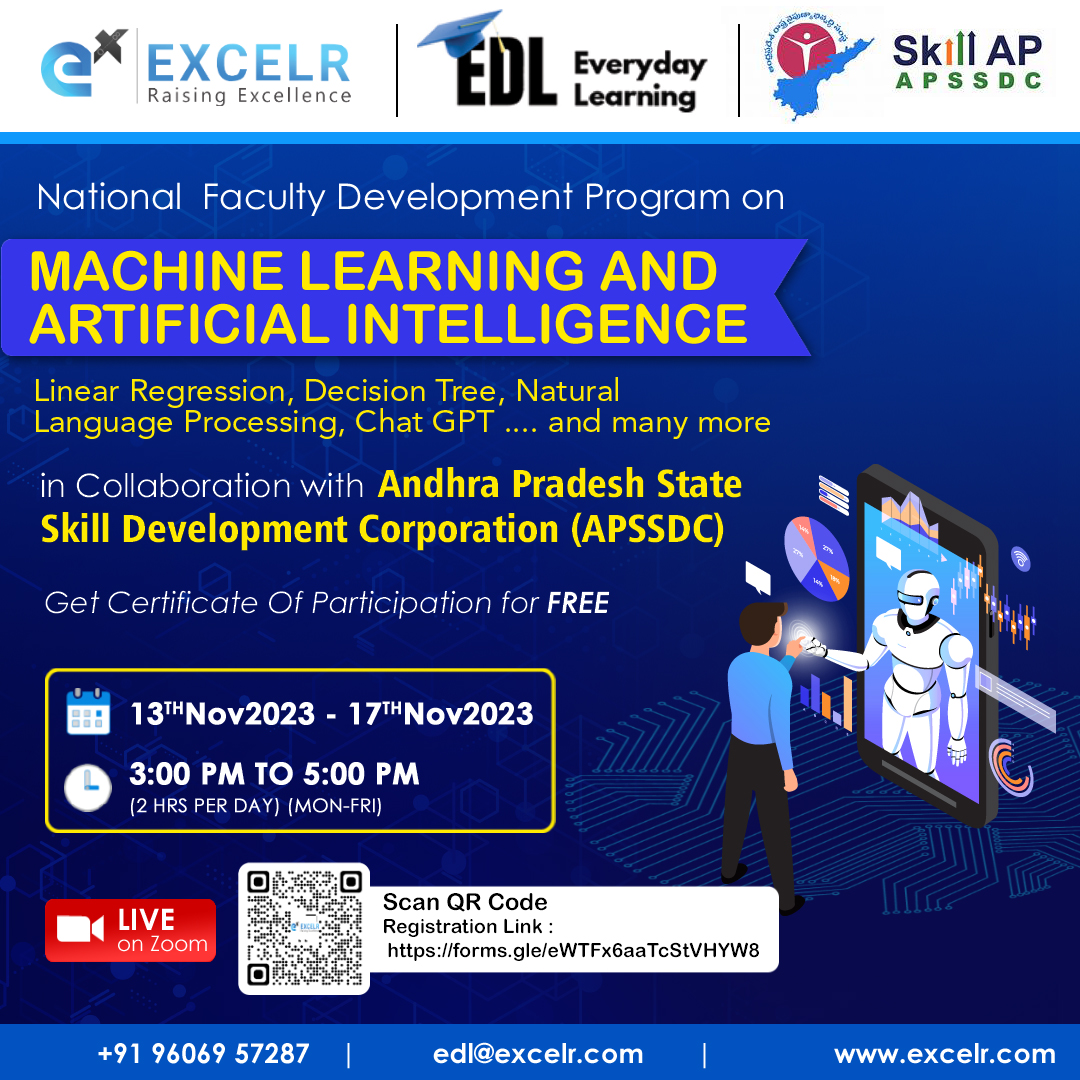 National Faculty Development Program On Machine Learning And Artificial Intelligence