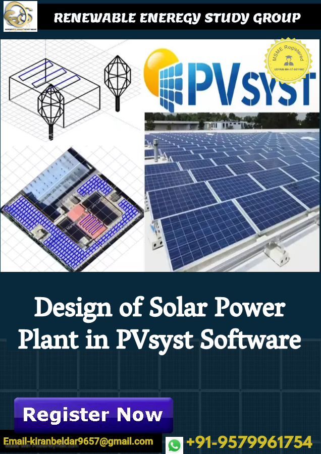 Design of Solar Power Plant in PVsyst Software