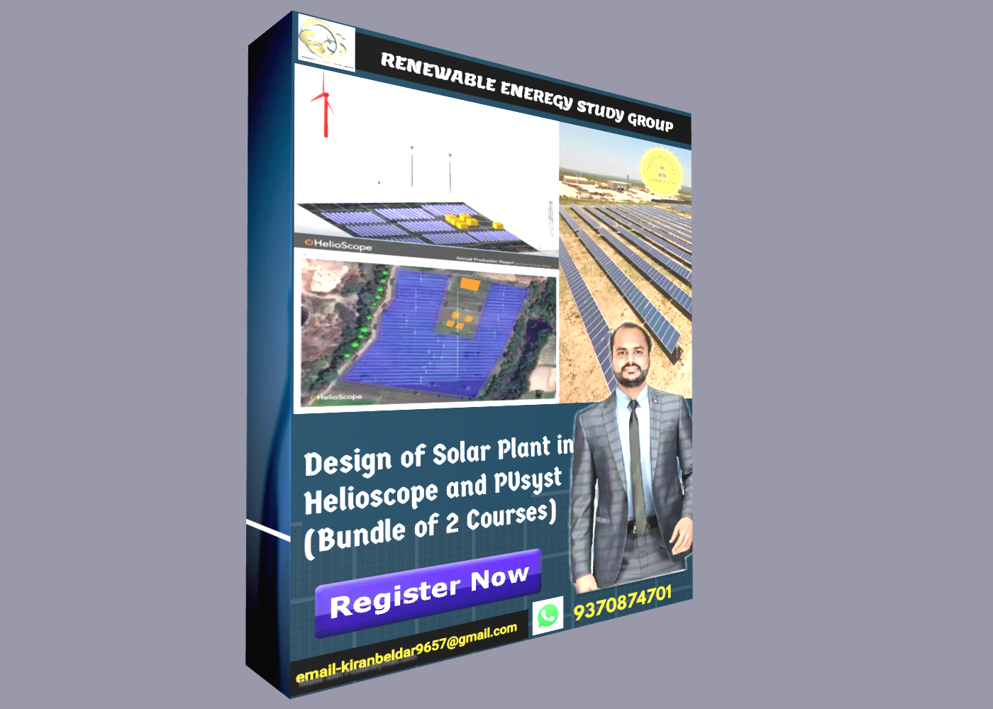 Design of Solar Power Plant in PVsyst and Helioscope Software