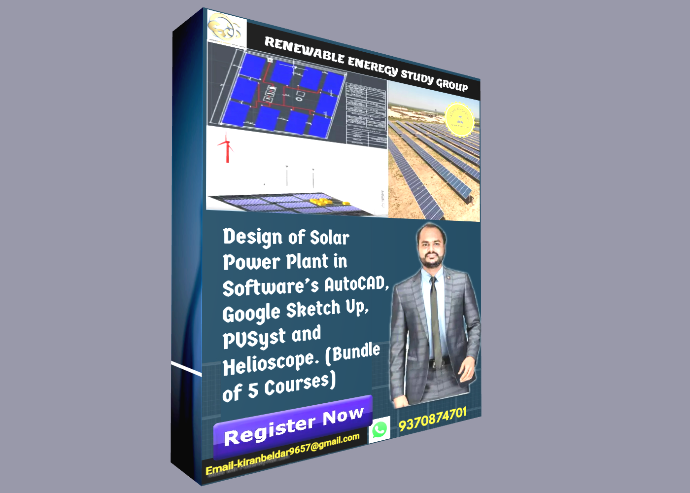 Design of Solar Plant in Software’s AutoCAD, Google Sketch Up, PVSyst ...